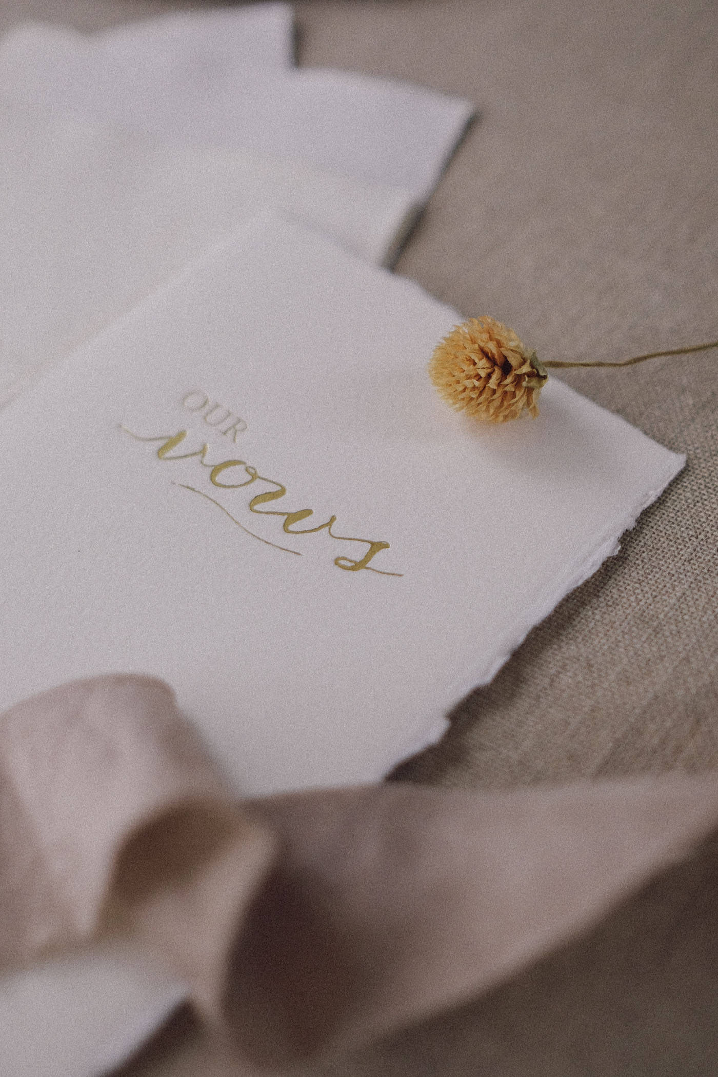 Paper Vow Book Foil Vow Book Wedding Vow Booklet by Claire | Etsy