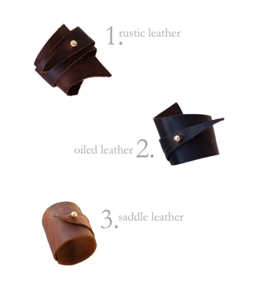 Leather Angle Cuff Bracelet Leather Bracelet by - Etsy