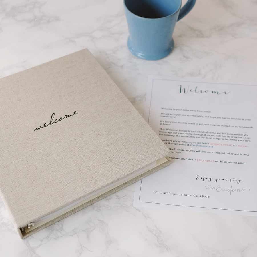 Rental Home Welcome Binder Rental Binder for Airbnb and - Etsy Australia