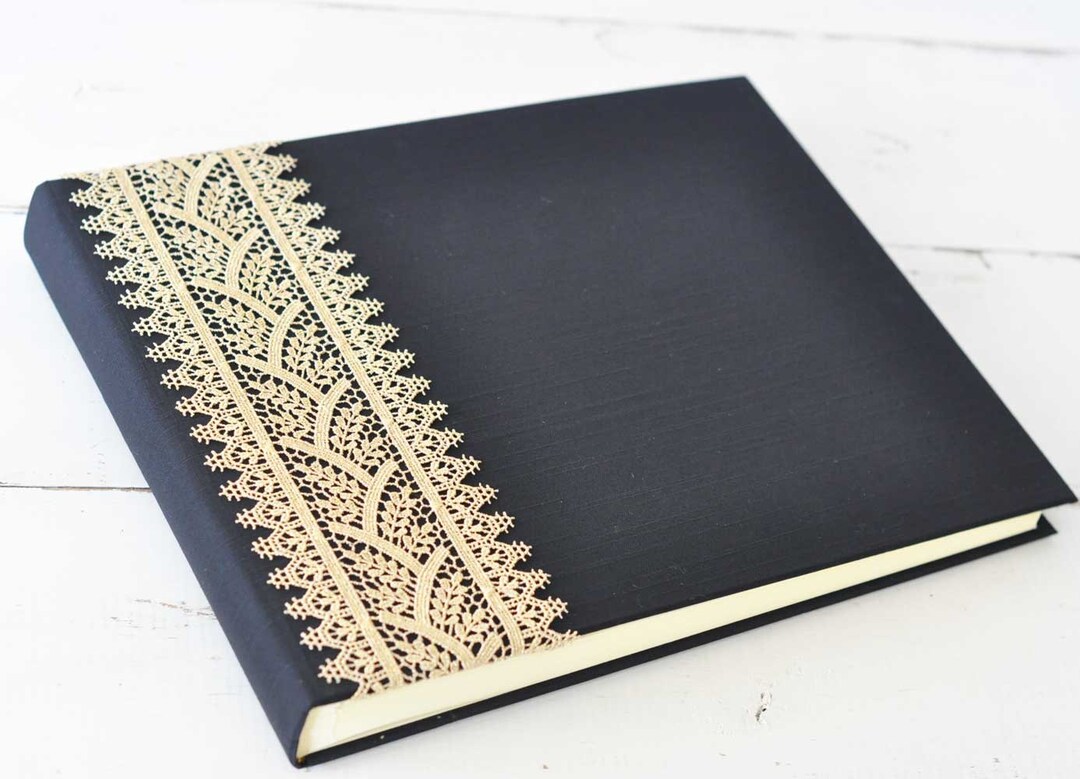 Royal Gold Lace Wedding Photo Album or Photo Guest Book by - Etsy