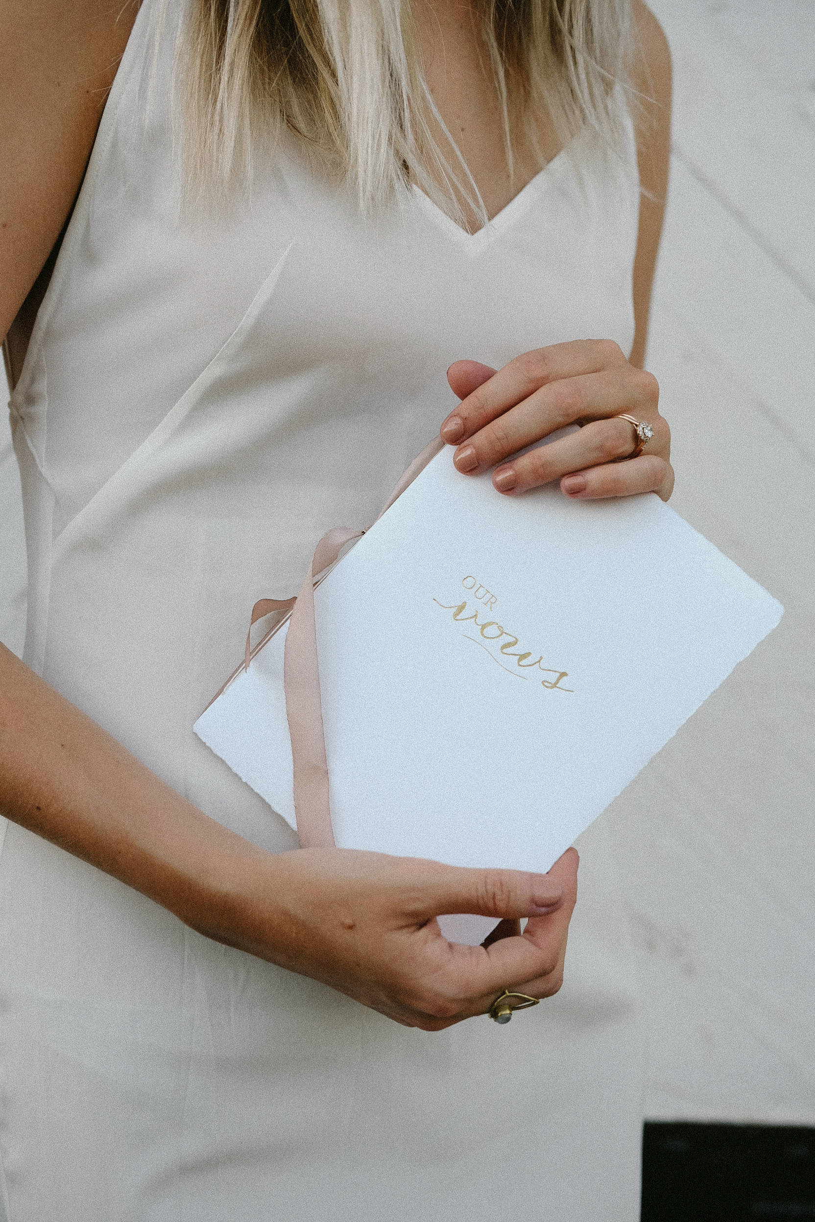 Paper Vow Book Foil Vow Book Wedding Vow Booklet by Claire | Etsy