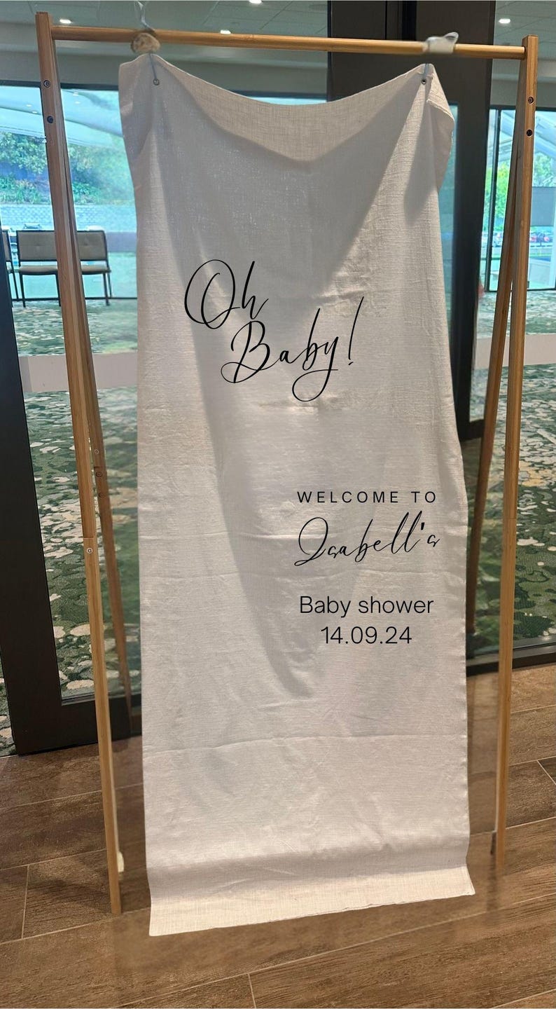 Linen Welcome Sign - Etsy