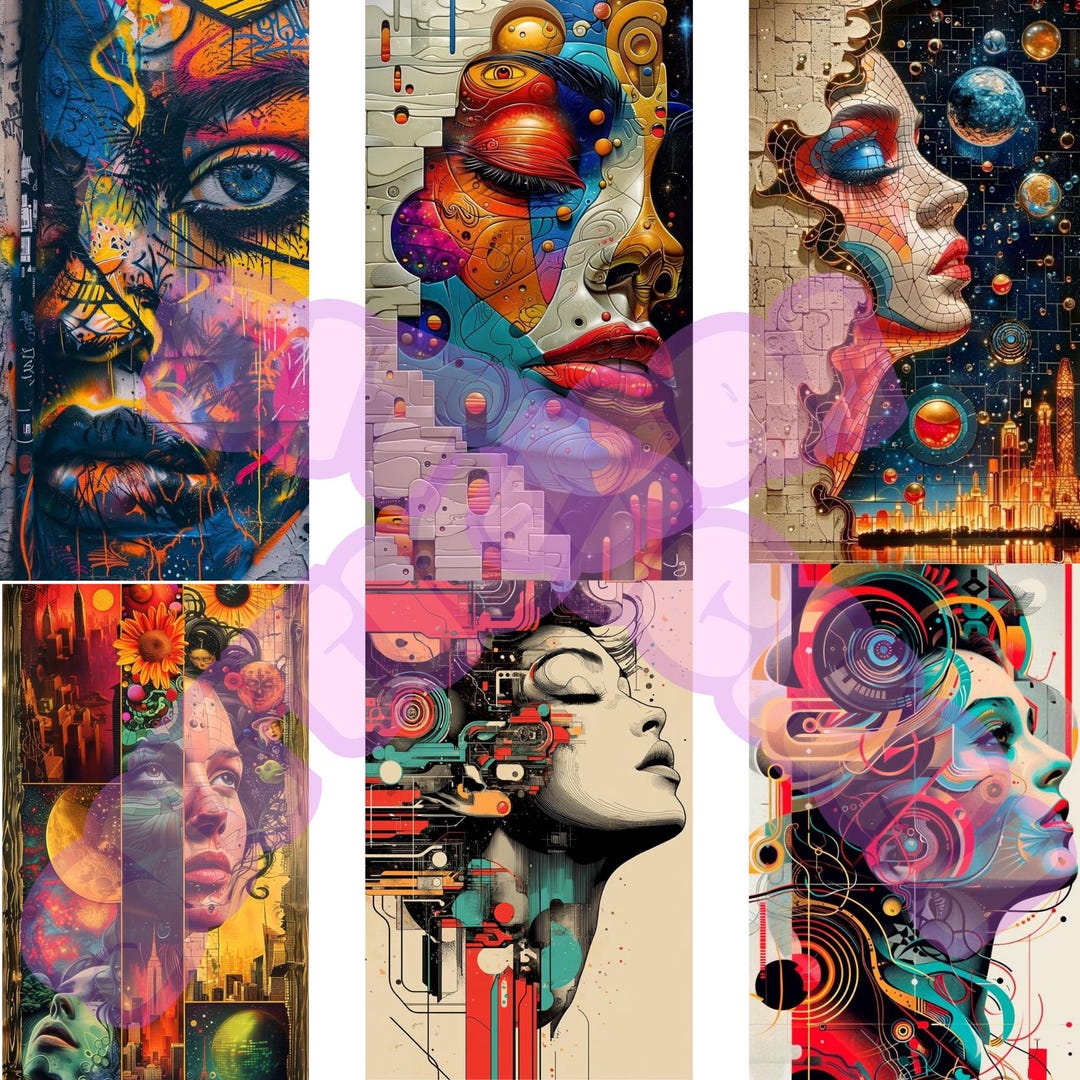 Art Print Vision of the Mind, Futuristic Art Gallery, Abstract ...