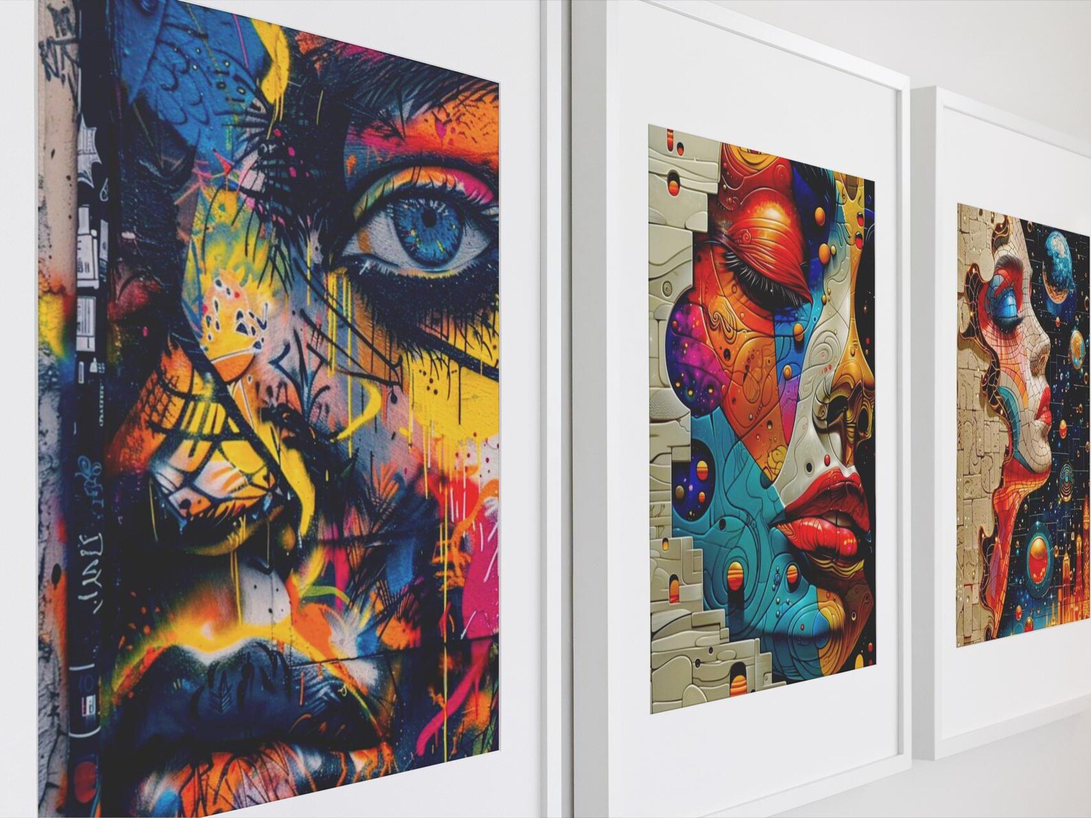 Art Print Vision of the Mind, Futuristic Art Gallery, Abstract ...