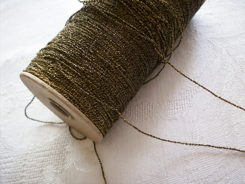 5 Yds. of Antique Dark Gold Tiny Cord French 1920s - Etsy