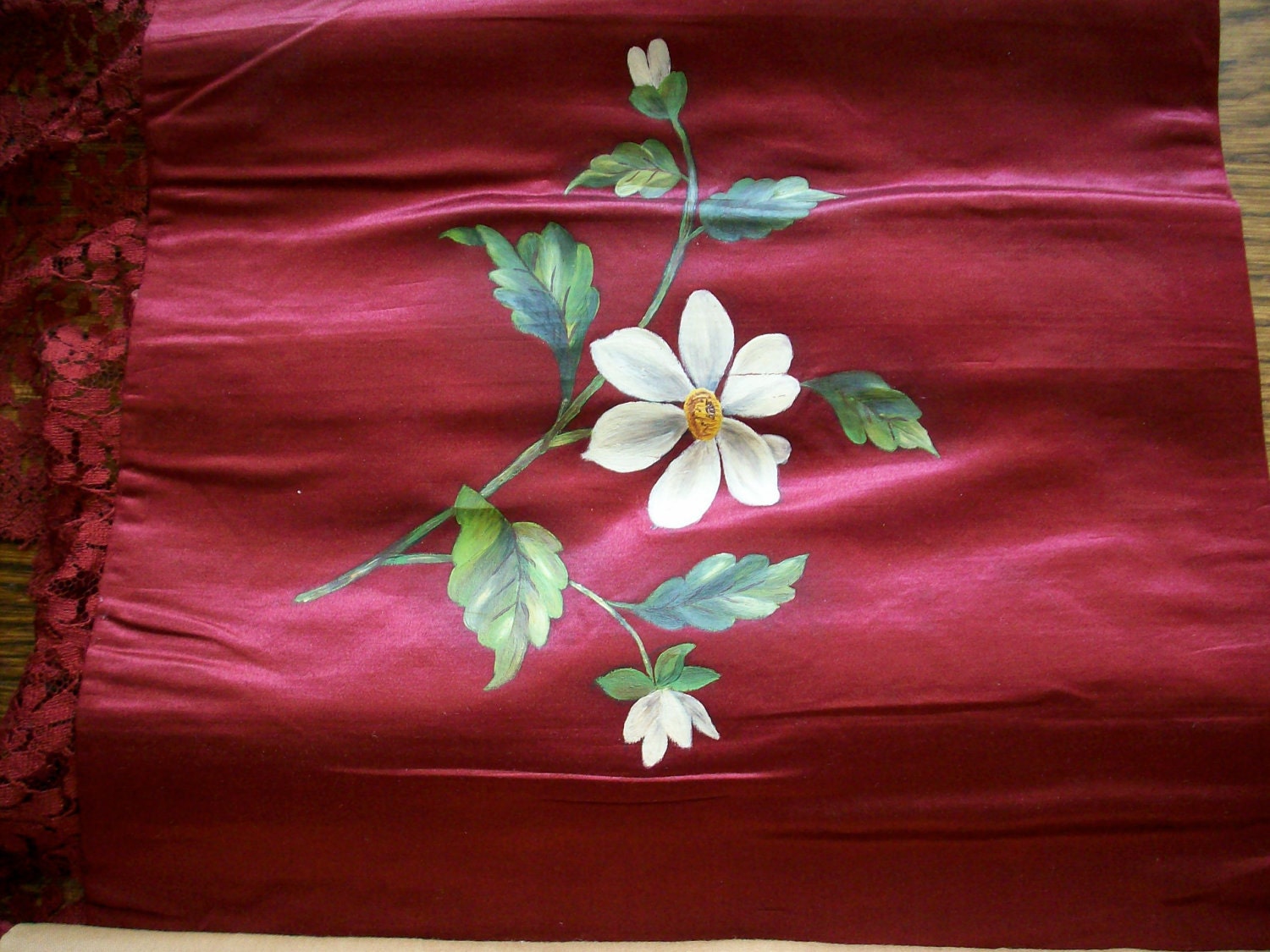 Antigua seda francesa pintada a mano 1800s en el color del - Etsy España