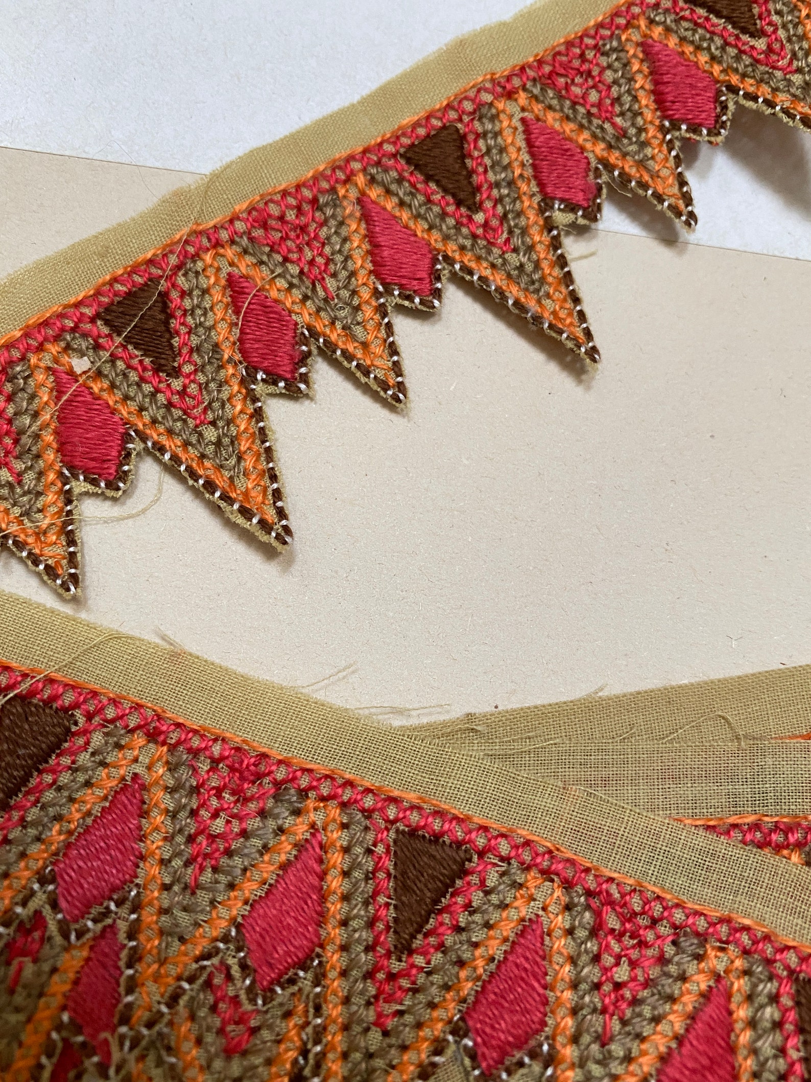 Hand Loom Embroidery Deco Period by the Yard - Etsy