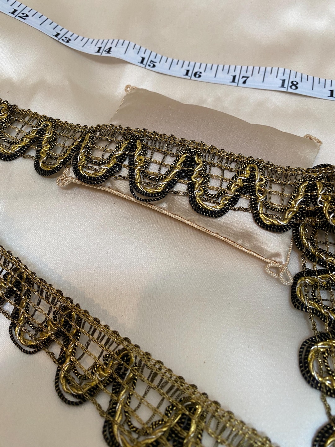 French Antique Gold Bullion Trim - Etsy