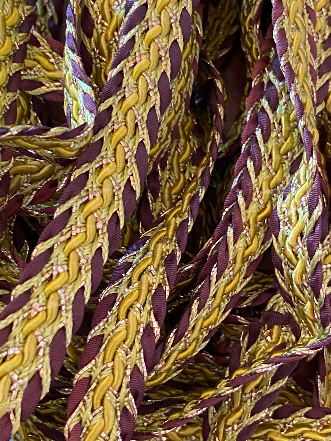 Antique French Gold Metal Trim With Ribbon Work Edges - Etsy