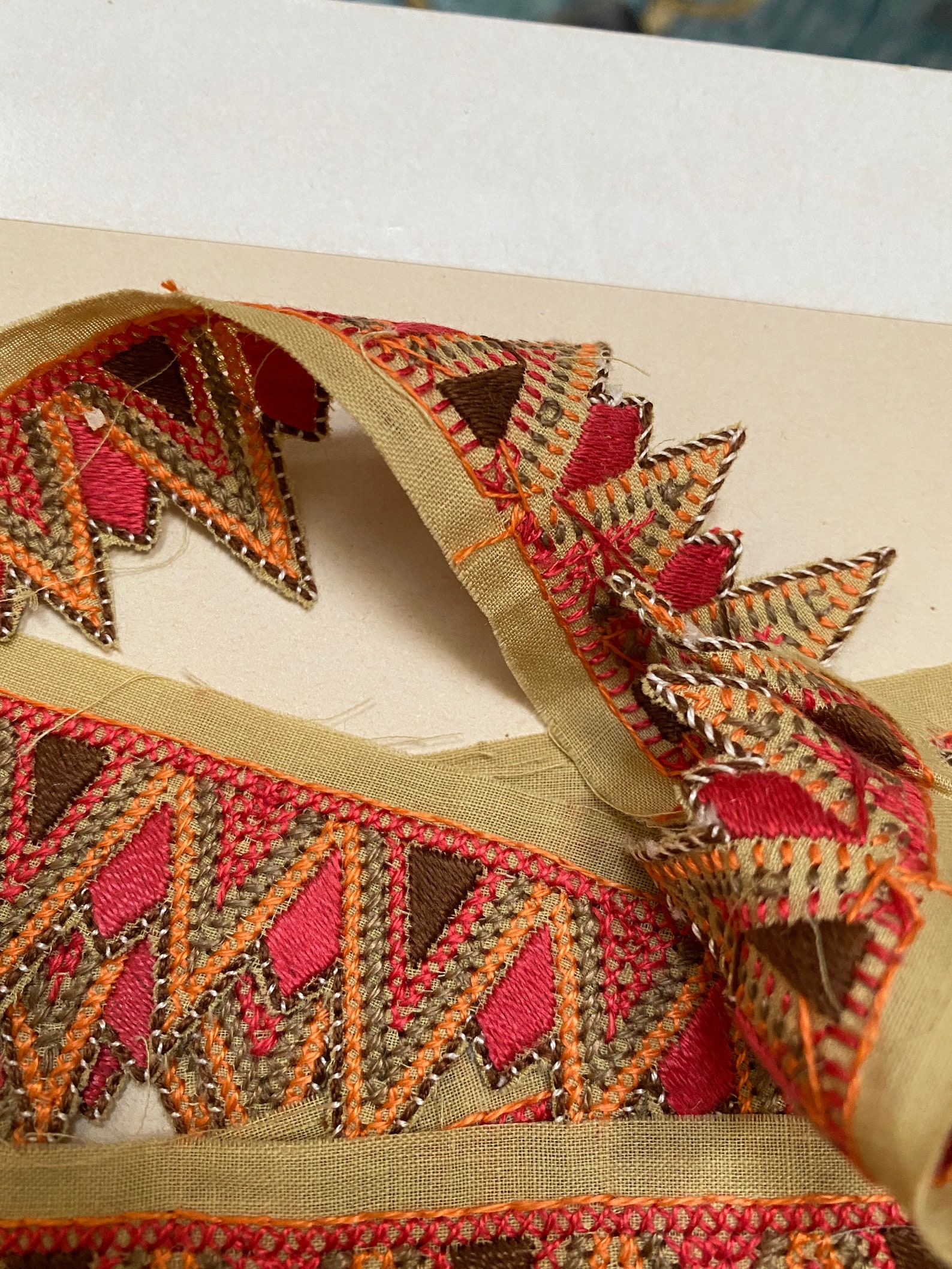 Hand Loom Embroidery Deco Period by the Yard - Etsy