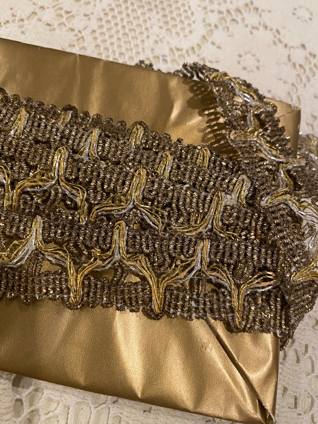 French Antique Gold Metal Trim - Etsy
