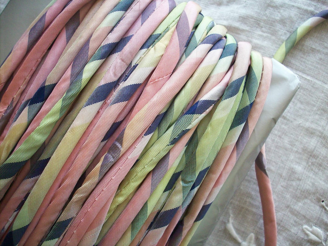 2 Yds. Vintage Rayon Taffeta Cording in a Pink and Green Plaid - Etsy