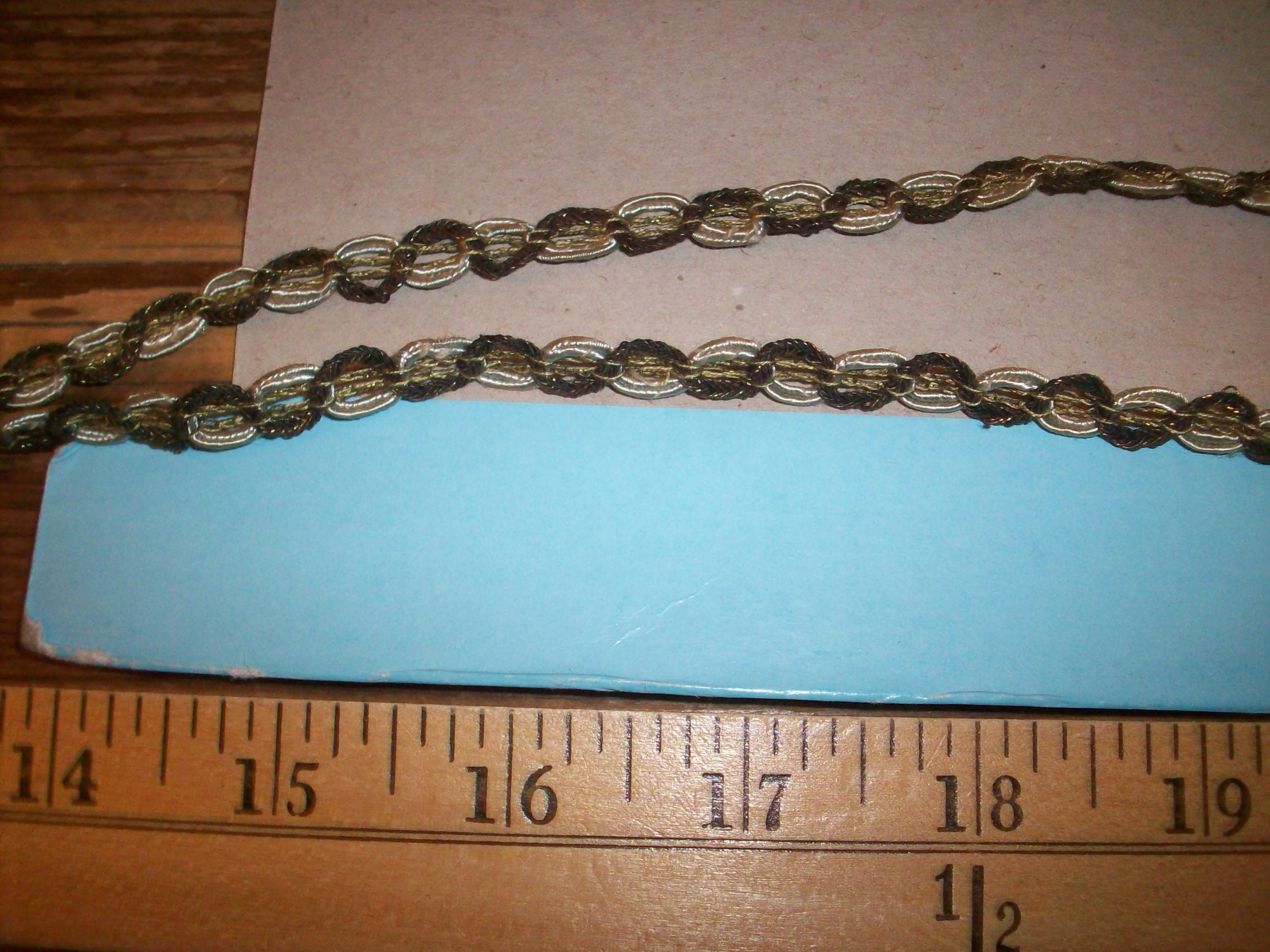 Antique French Trim Made With Real Metal and Silk in Unique | Etsy