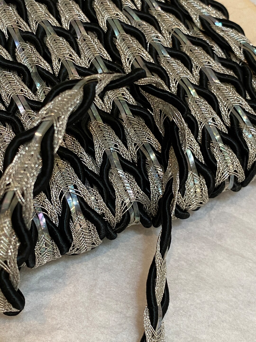 Silver and Black Metal Trim - Etsy