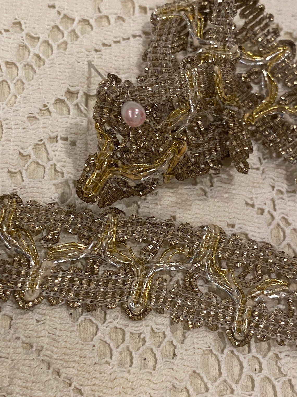 French Antique Gold Metal Trim - Etsy