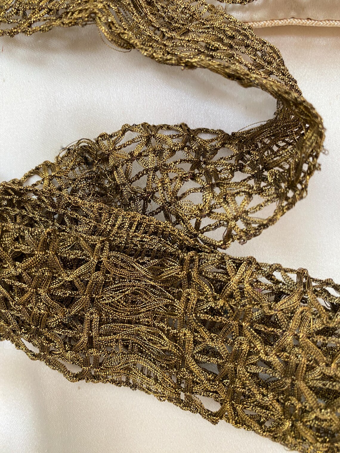French Antique Deep Gold Bullion Trim - Etsy