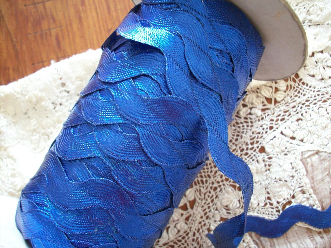 Metallic Cobalt Blue Rick Rack Type Trim - Etsy