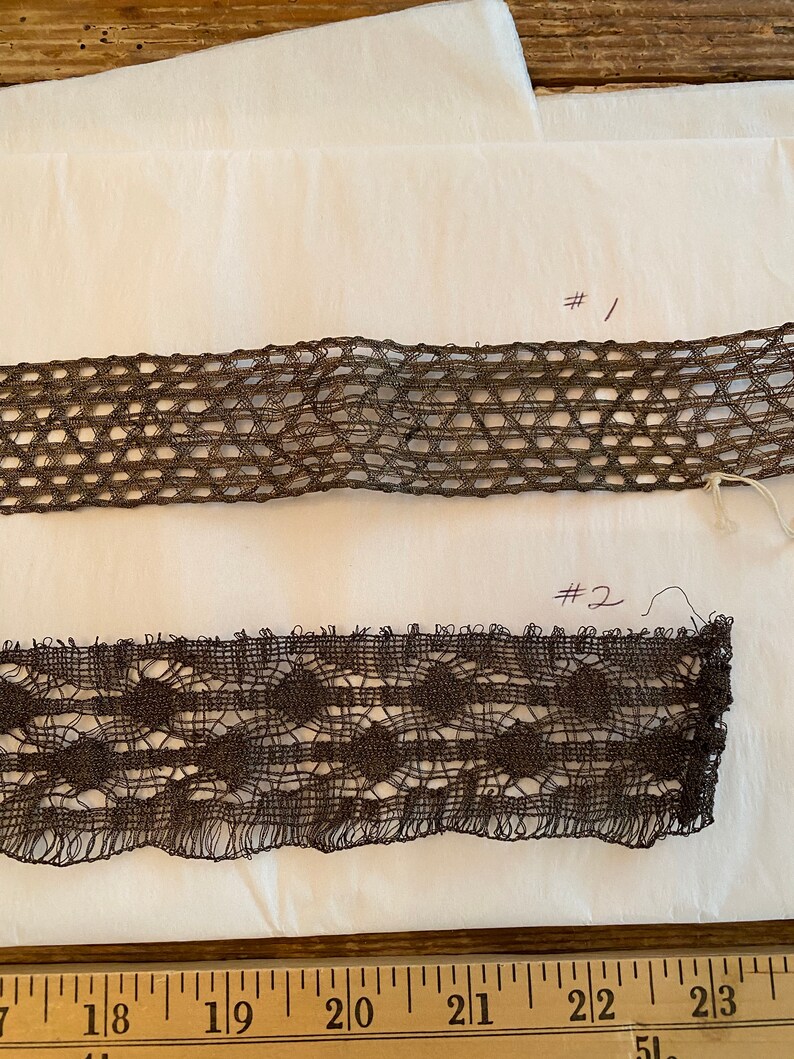 Hand Done 18th Century Antique French Metal Lace Trim - Etsy