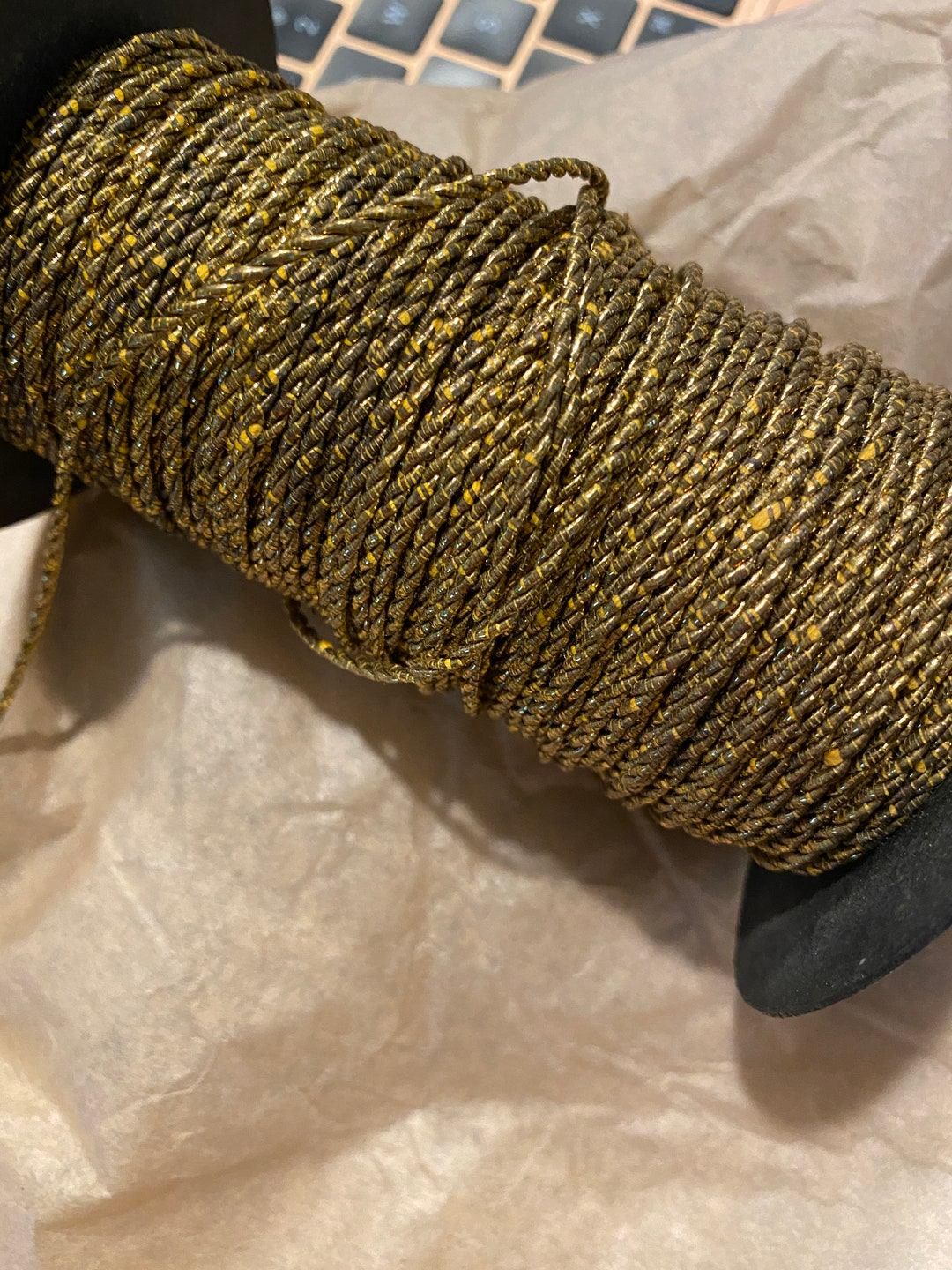 Antique Dark Gold Twist Cord French 1920s - Etsy