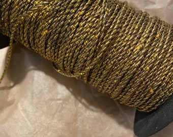 5 Yds. of Antique Dark Gold Tiny Cord French 1920s - Etsy