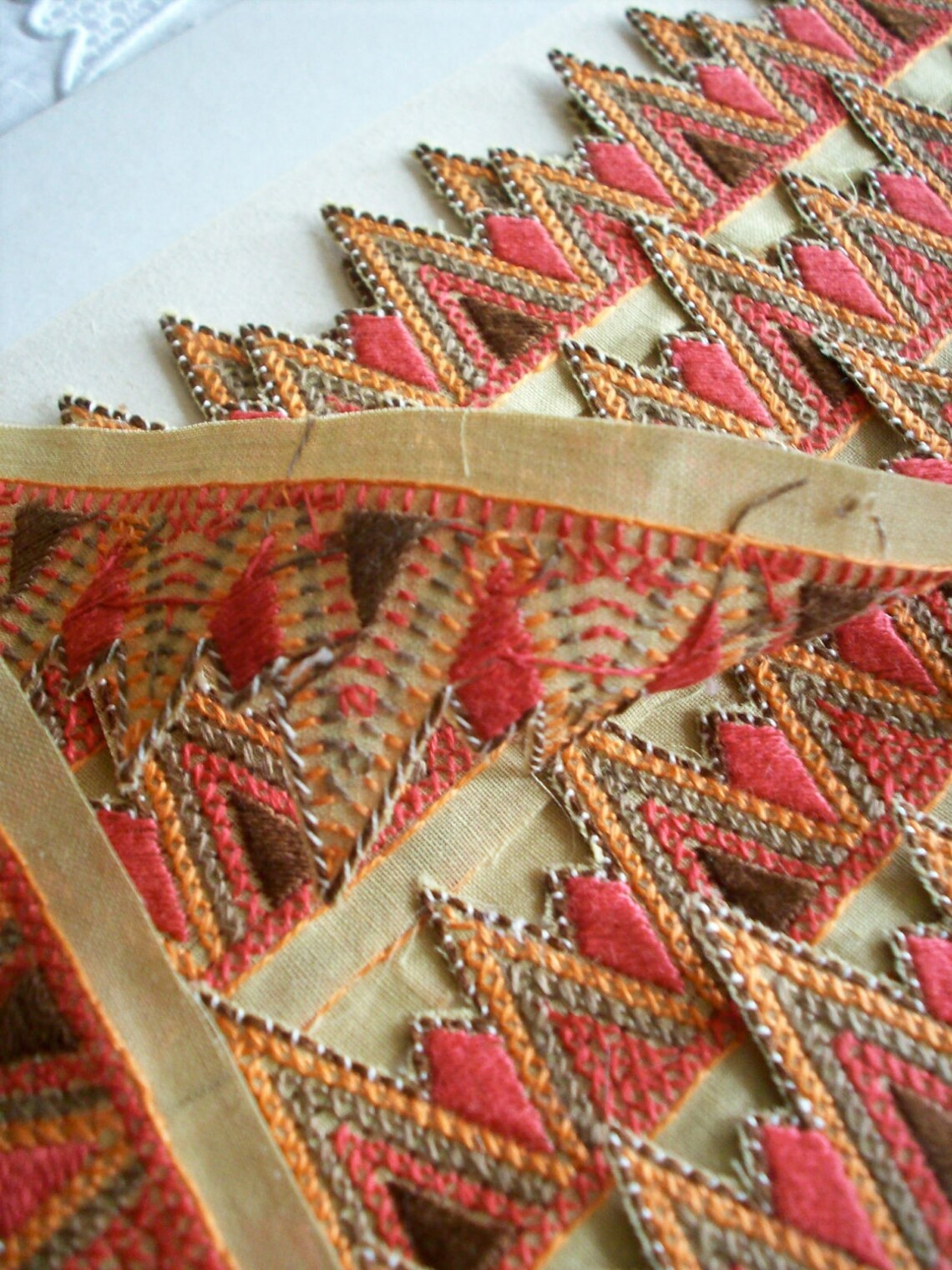 Hand Loom Embroidery Deco Period by the Yard - Etsy