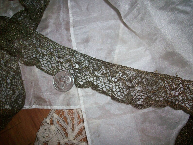 1 Ft. Hand Done 18th Century Antique French Metal Lace Trim,more - Etsy