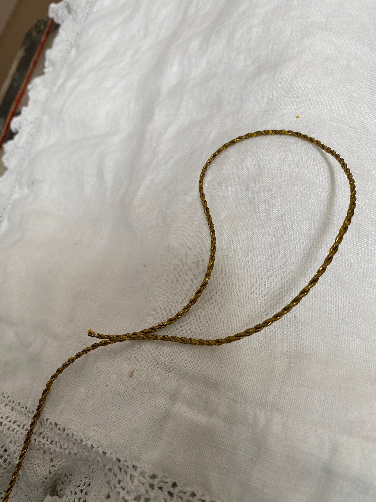 Antique Dark Gold Twist Cord French 1920s - Etsy
