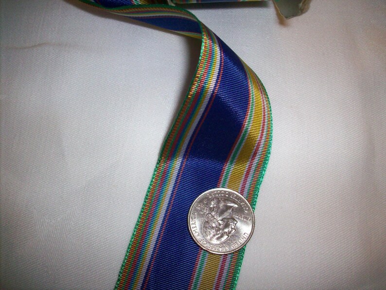 2 yds.of vintage millinery ribbon in beautiful colors stripe | Etsy