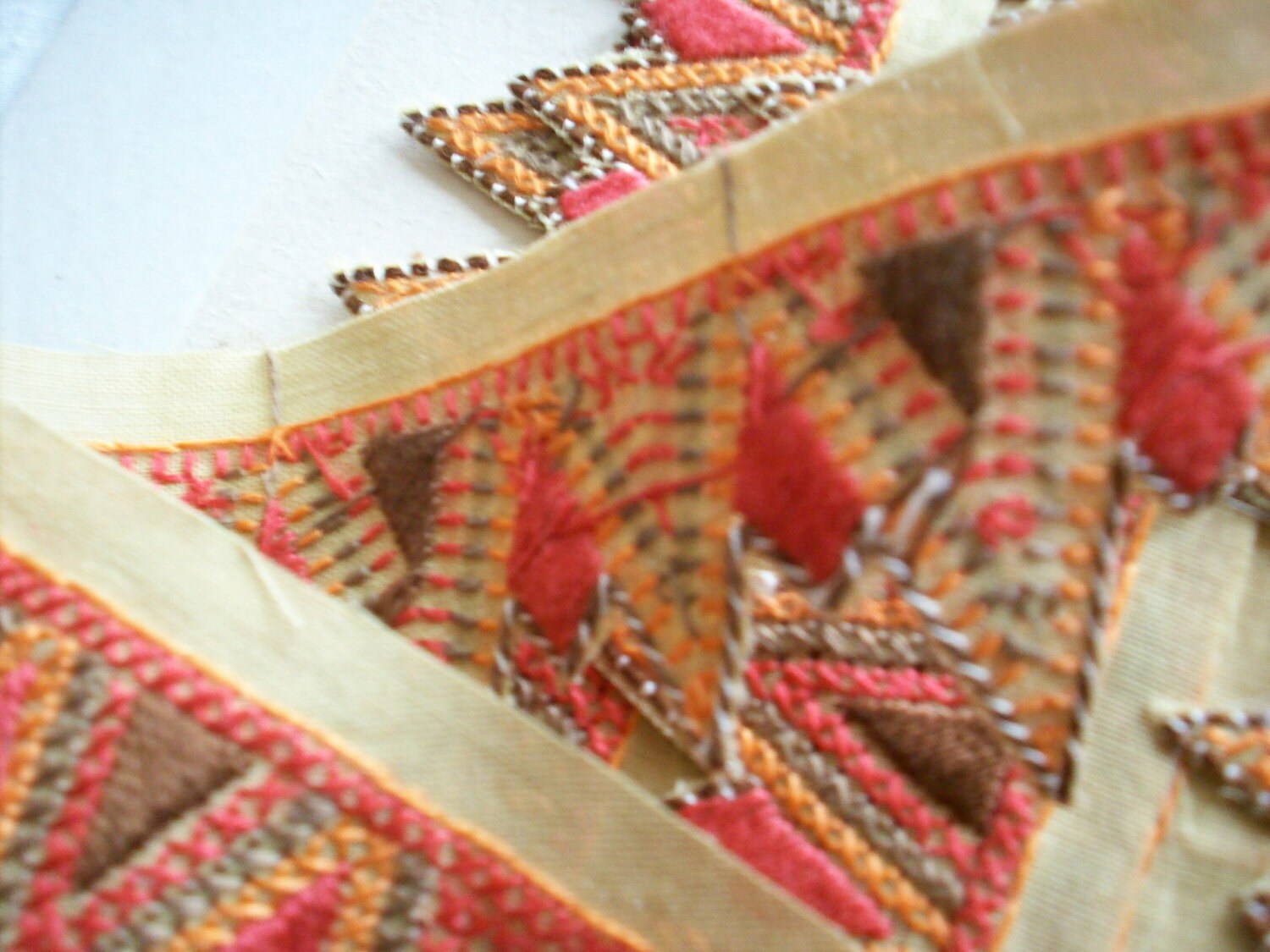 Hand Loom Embroidery Deco Period by the Yard - Etsy