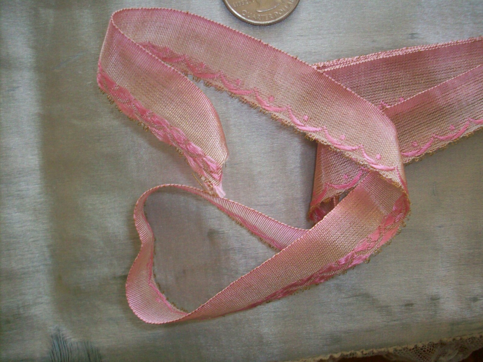 23 Last Length of a Rare Antique French Ribbon With - Etsy