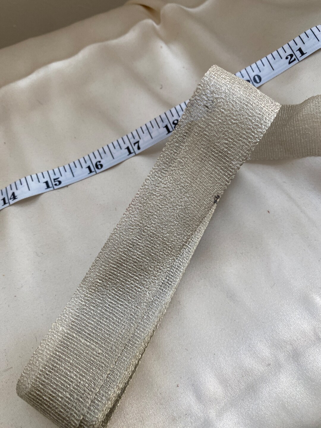 Antique Lame Ribbon With Crepe Texture for Ribbon Work or Many Uses - Etsy