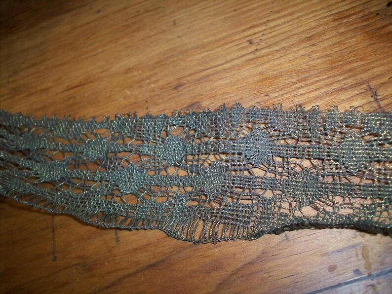 Hand Done 18th Century Antique French Metal Lace Trim - Etsy
