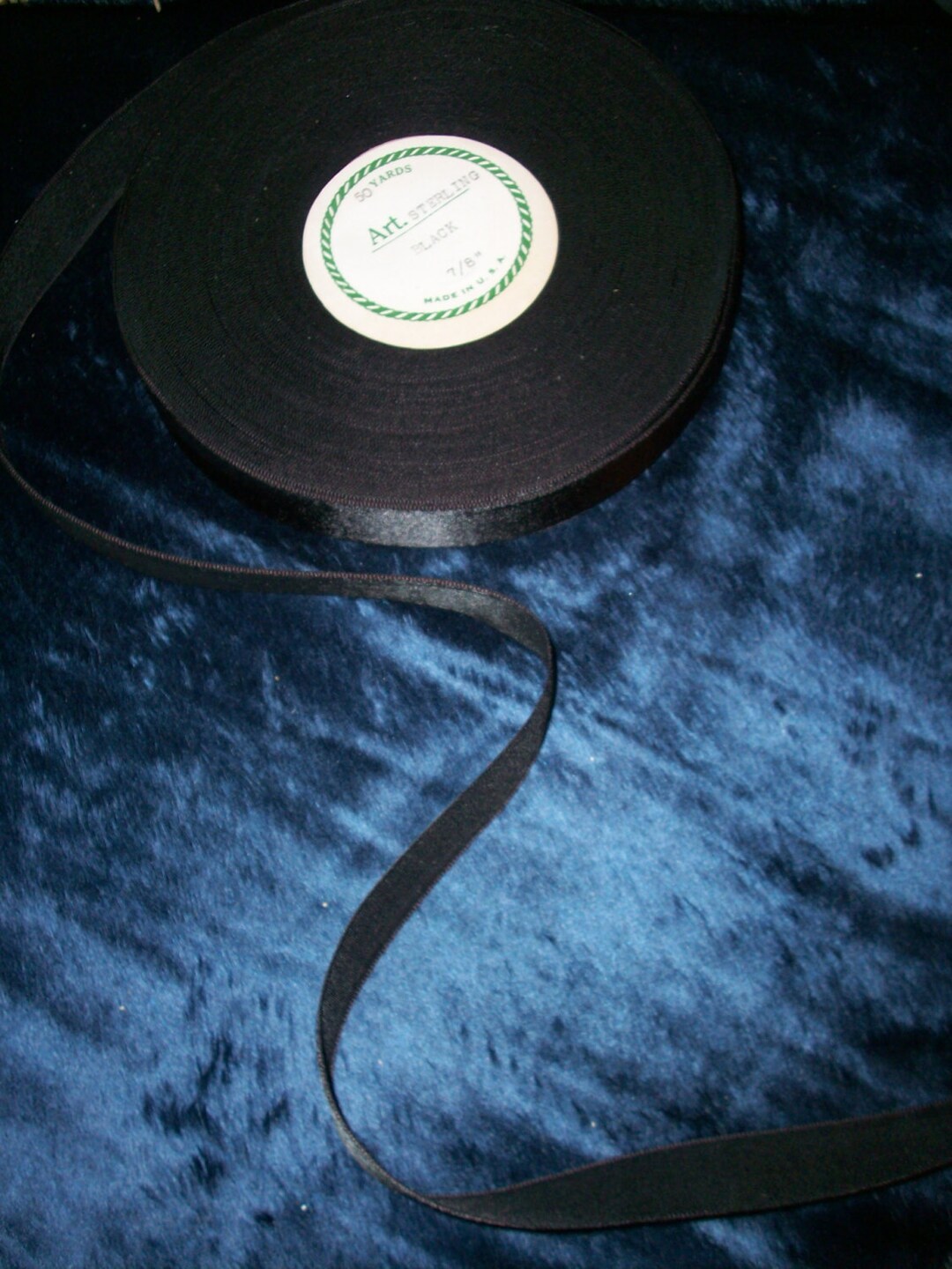 Antique Tuxedo Ribbon in Black Matte Satin With Taffeta Back - Etsy