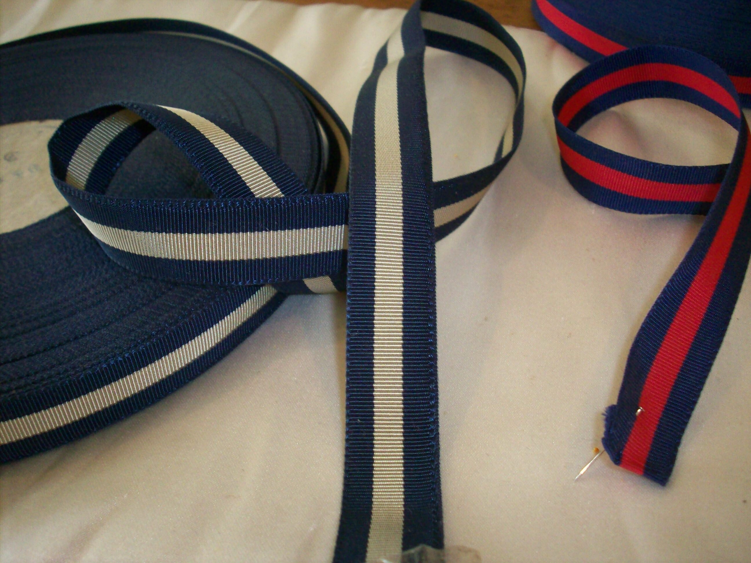 Vintage millinery ribbon in stripes | Etsy