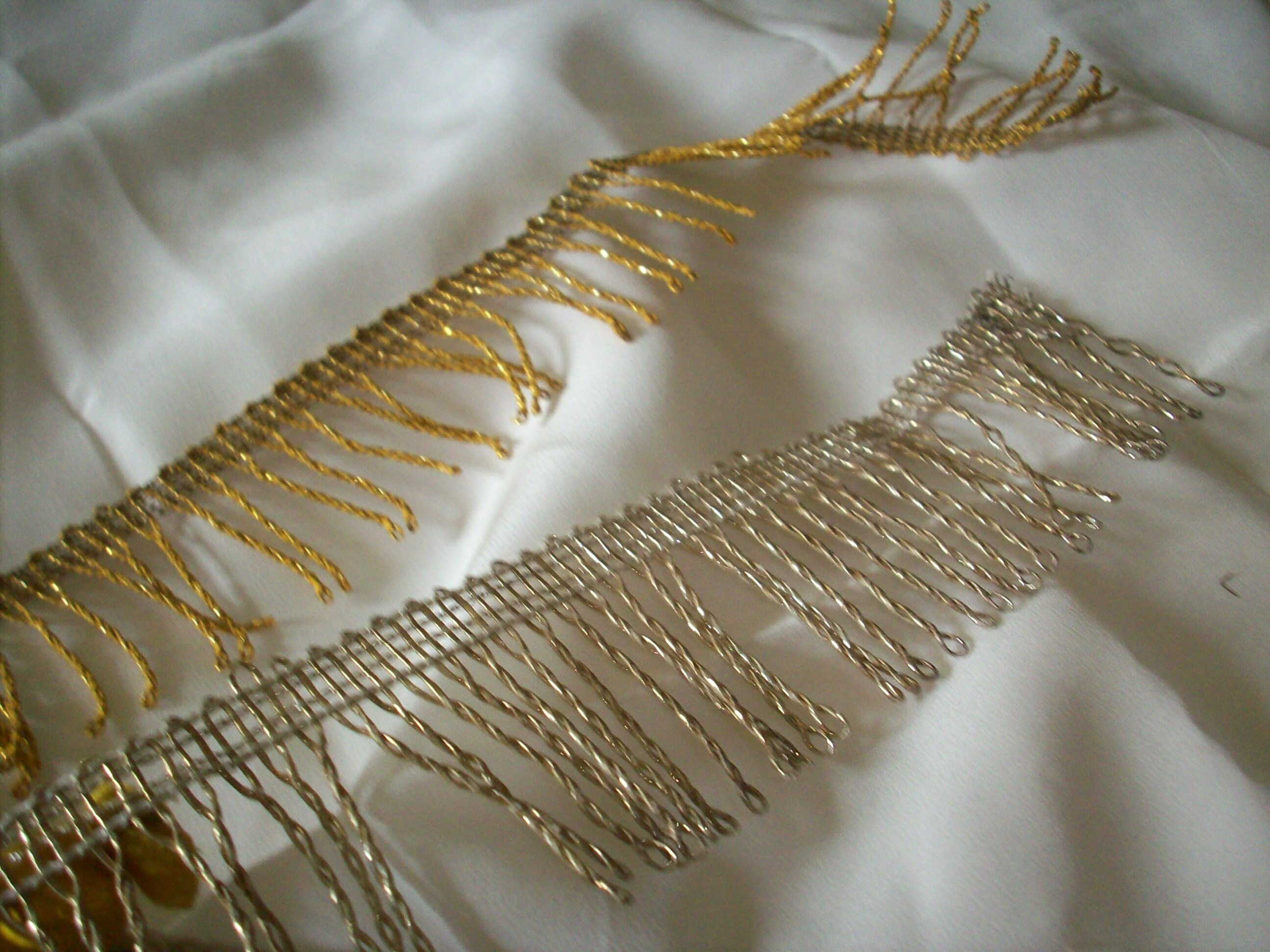 Antique French Silver Twisted Metal Fringe 1 1/2 Wide | Etsy