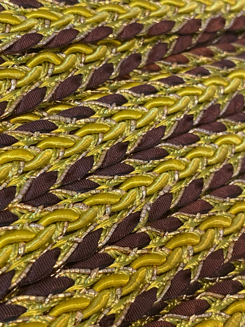 Antique French Gold Metal Trim With Ribbon Work Edges - Etsy