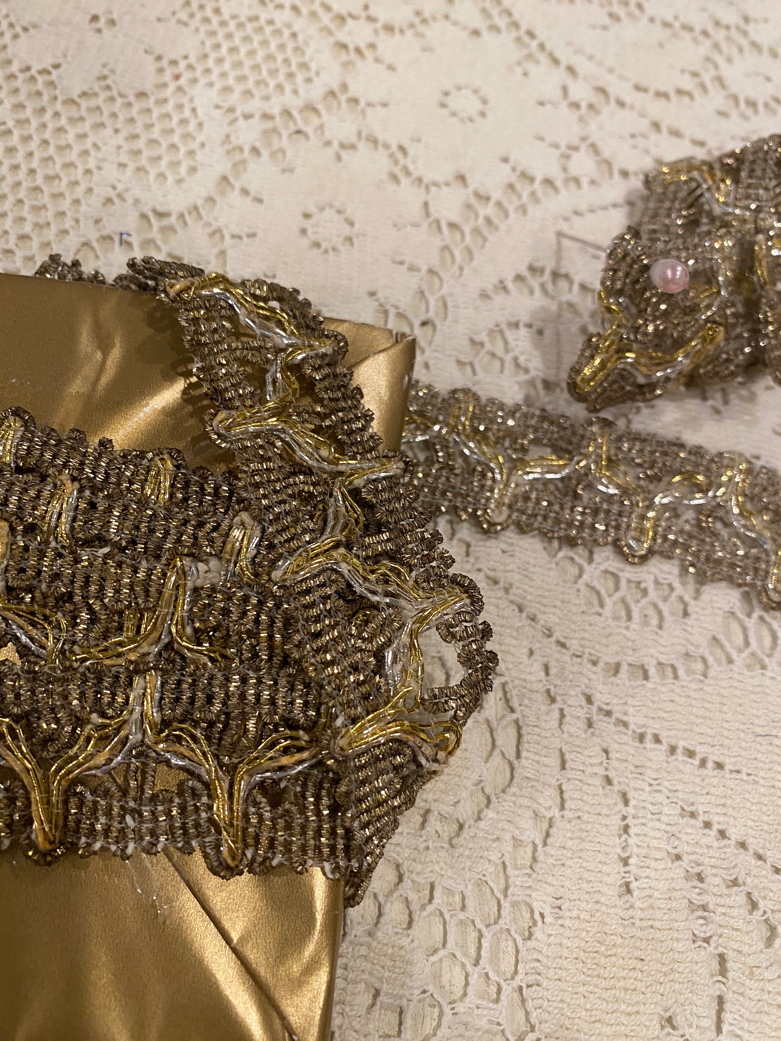 French Antique Gold Metal Trim - Etsy