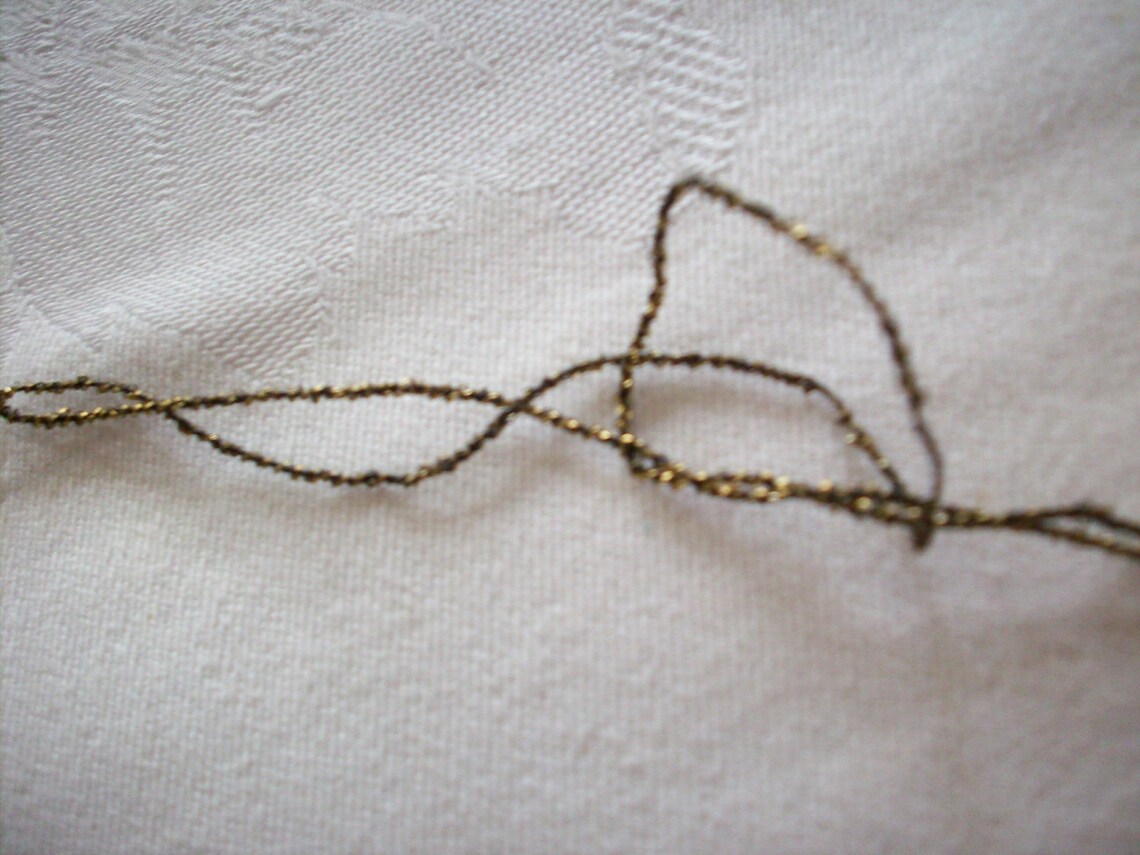 5 Yds. of Antique Dark Gold Tiny Cord French 1920s - Etsy