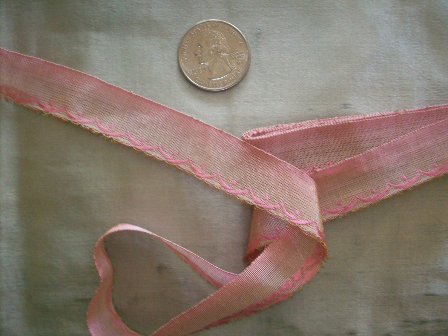 23 Last Length of a Rare Antique French Ribbon With - Etsy