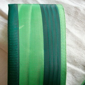 1 Yd.of a Vintage Stripe of Gorgeous Grass Green Ribbon Stripe - Etsy