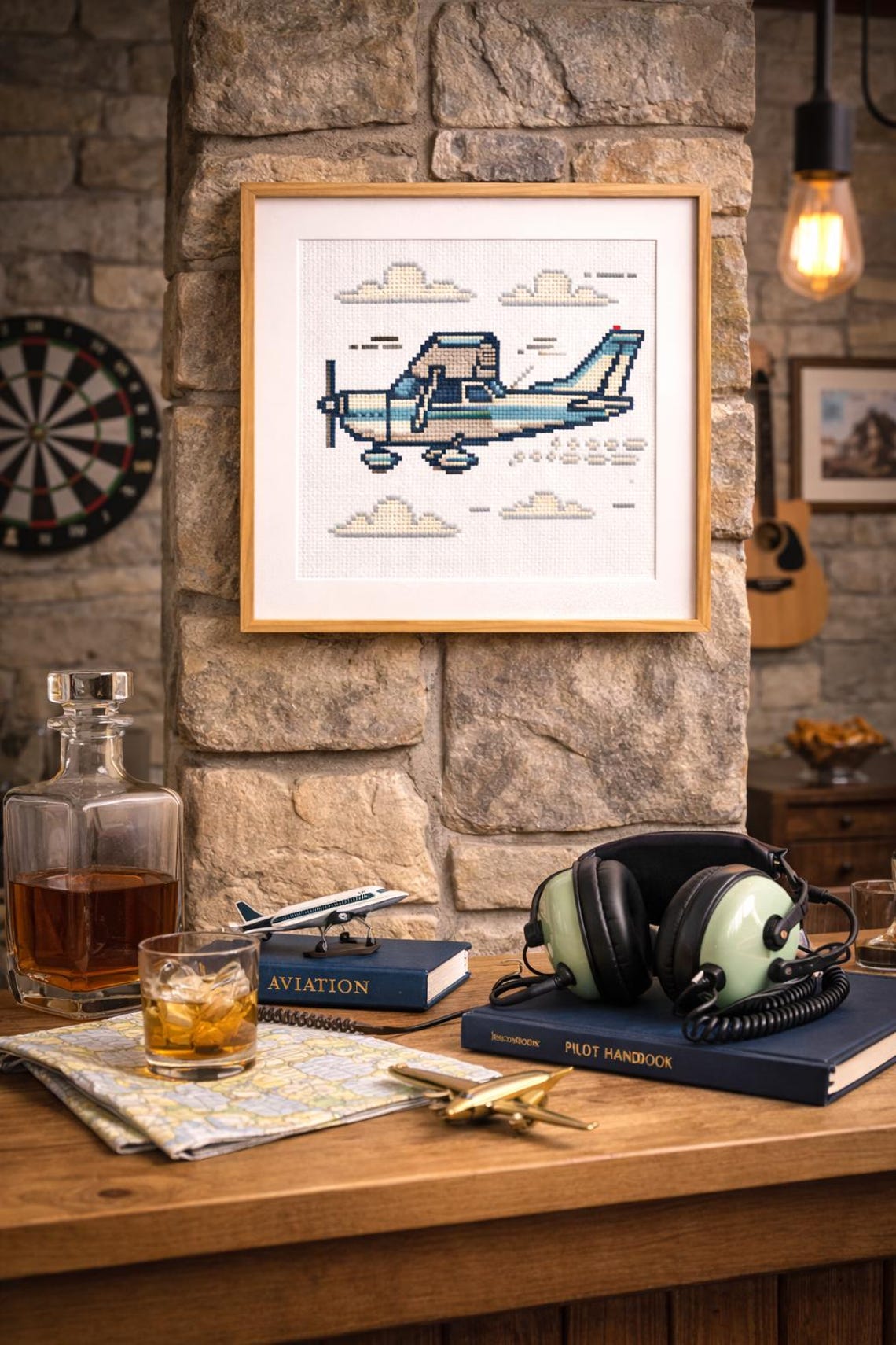 Cessna Cross-stitch Pattern: Aviation Airplane Design (PDF) - Etsy