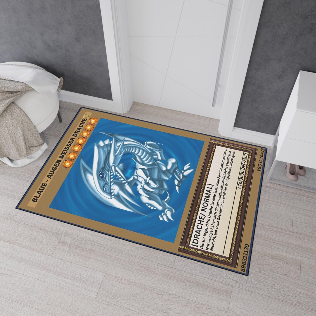 Yu-gi-oh Blue Eyes White Dragon Anime Card - Etsy