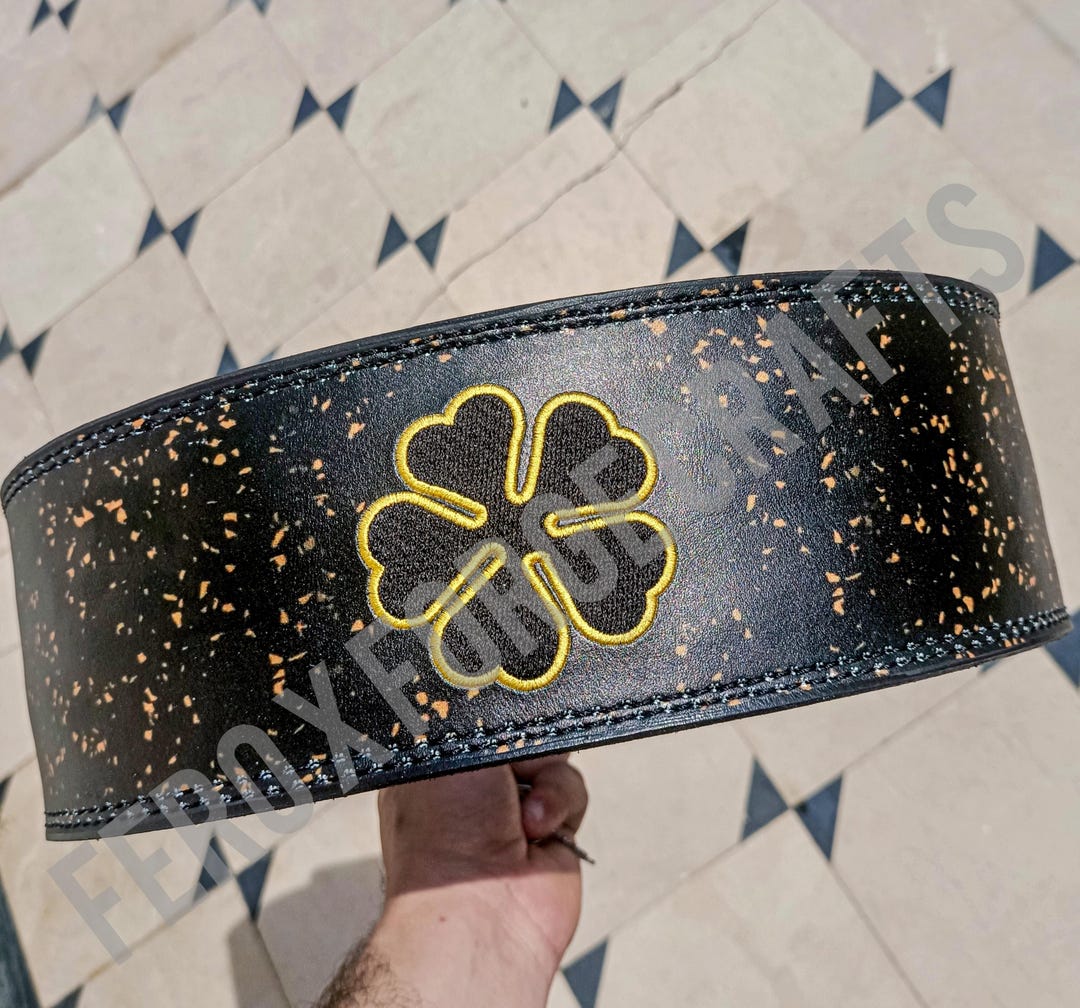 Clover Anime Belt I Powerlifting Lever Belt I Custom Gym Belt I Leather ...