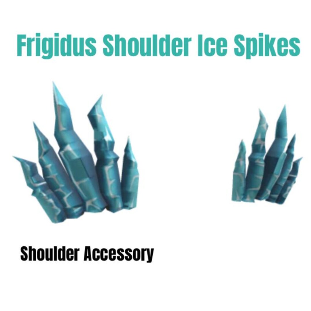 Roblox DLC Frigidus Shoulder Ice Spikes *digital Code* Virtual Toy Code ...