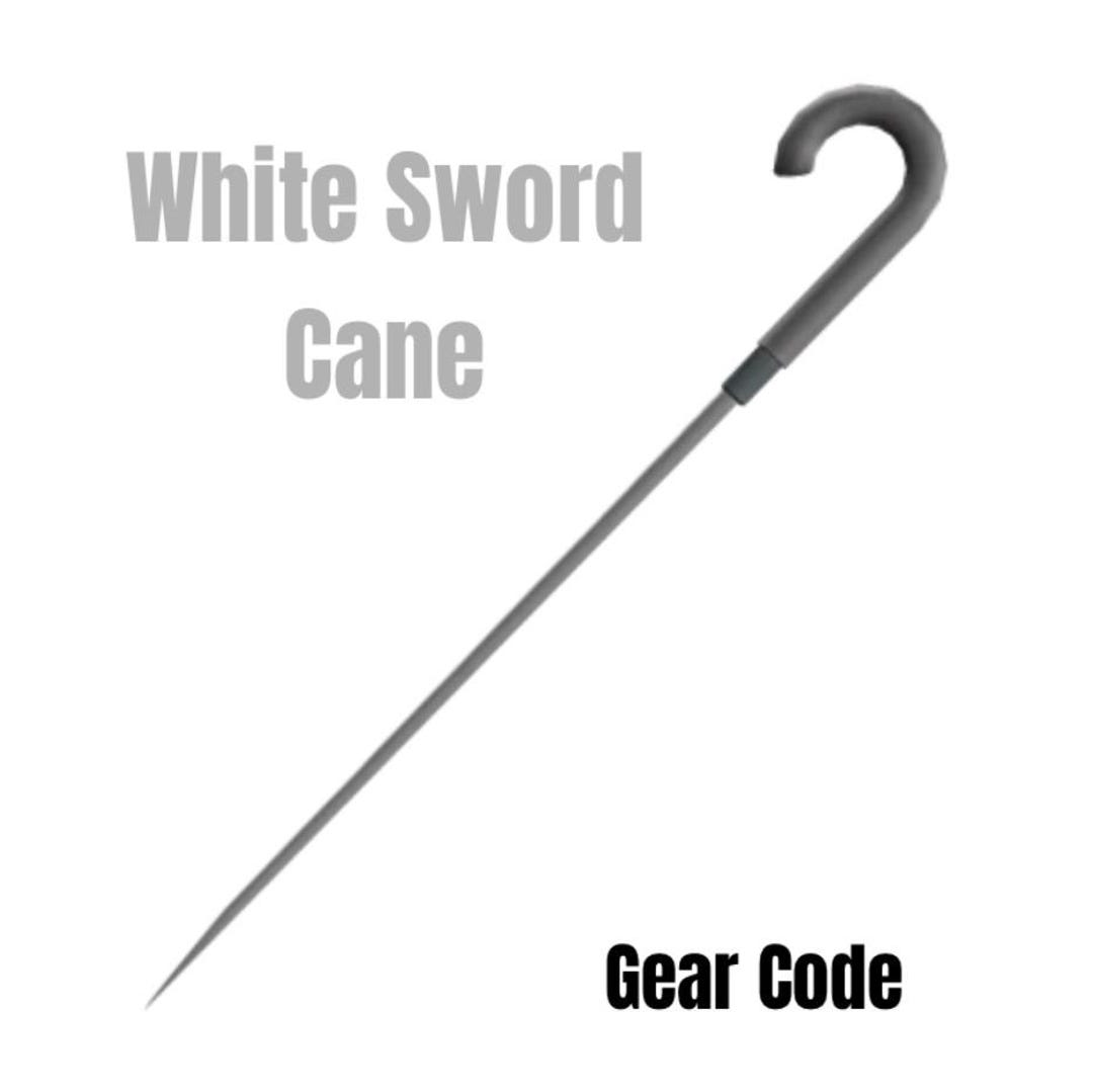 Roblox DLC White Cane Sword *digital Code* Virtual Toy Code Avatar ...