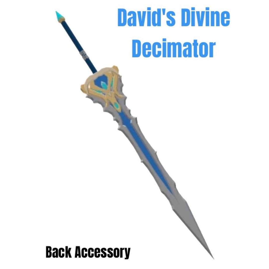 Roblox DLC David's Divine Decimator *digital Code* Virtual Toy Code ...