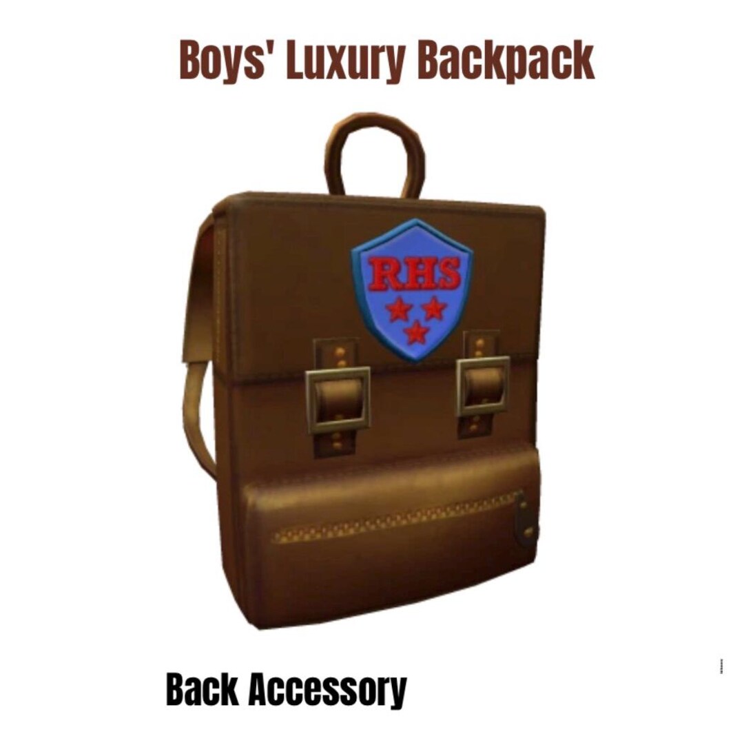 Roblox DLC Boy's Luxury Backpack *digital Code* Virtual Toy Code Avatar ...