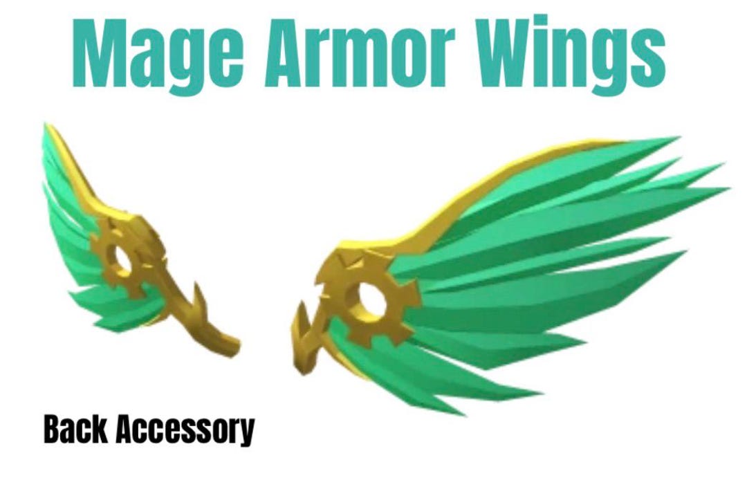 Roblox DLC Mage Armor Wings *digital Code* Virtual Toy Code Avatar ...
