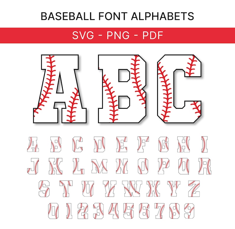 Baseball Font Svg, Font Bundle, Baseball Team Svg, Baseball Mom ...