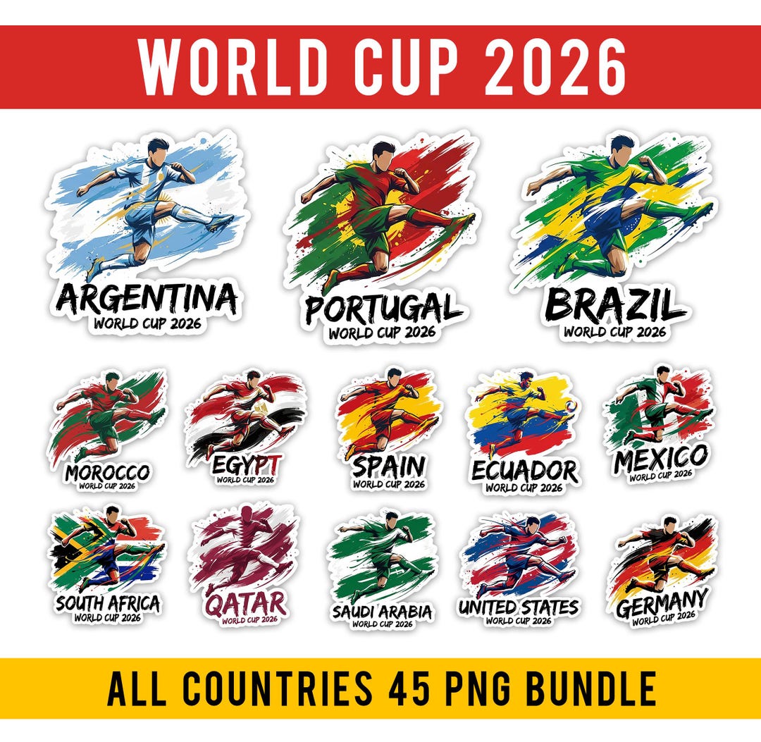 Paquete PNG De Pa ses De La Copa Mundial 2026 Dise os De Pa ses De